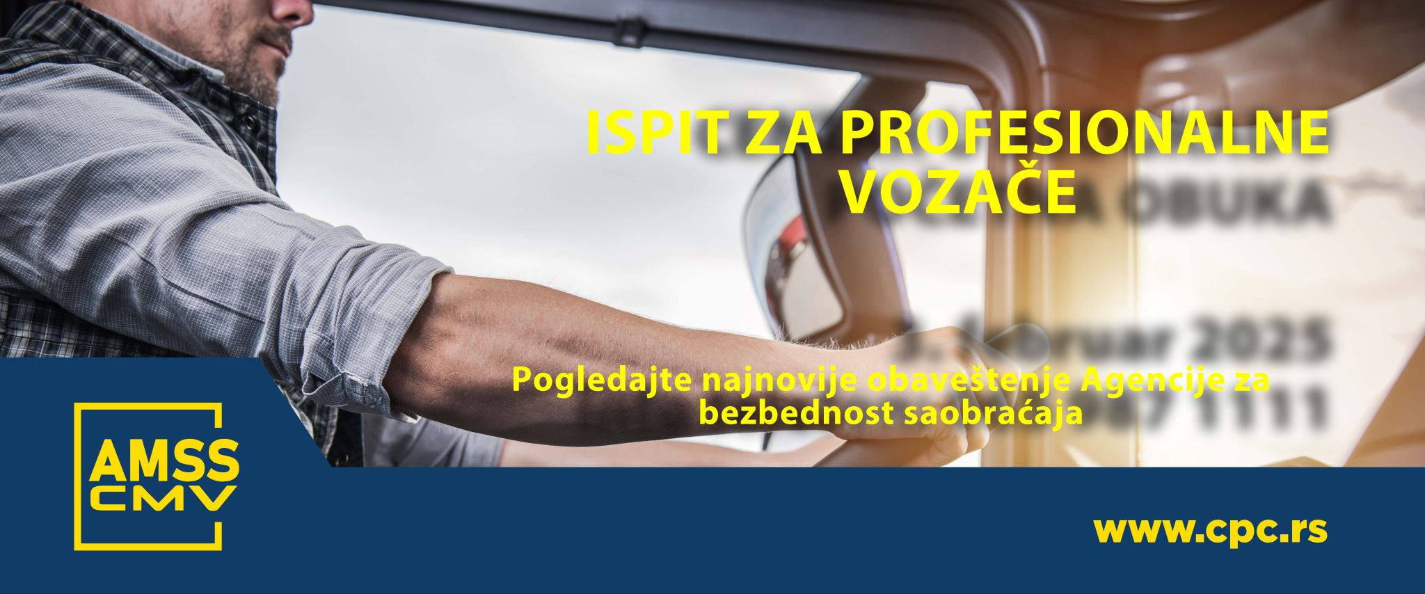 Ispit za profesionalne vozače - AMSS - Centar za CPC Obuku